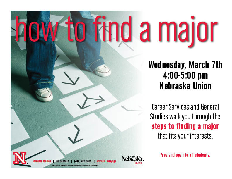 "Find a Major" workshop is March 7 | Nebraska Today